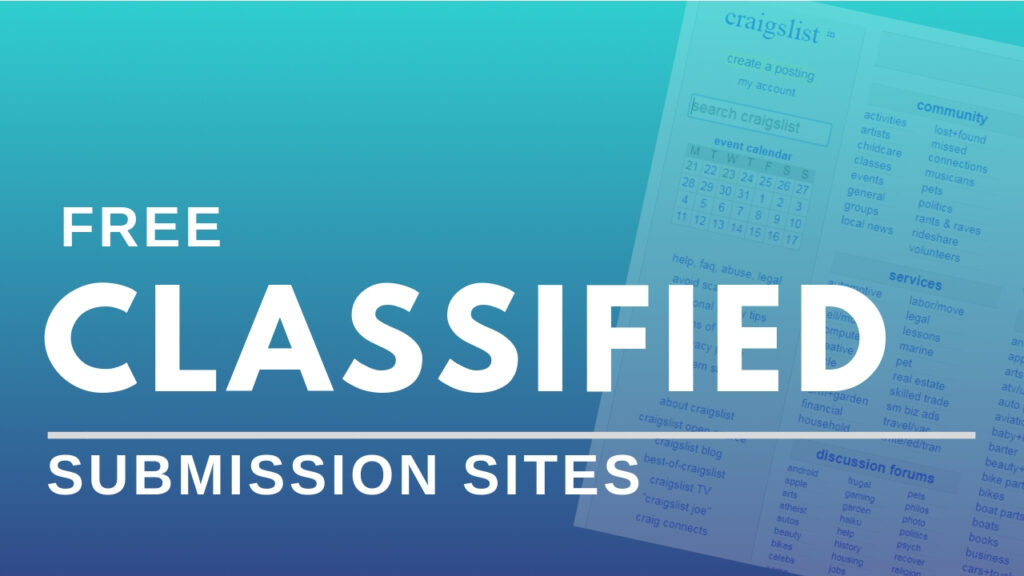 Top Classifieds Sites List for US, UK, India, UAE, Canada, Australia ...